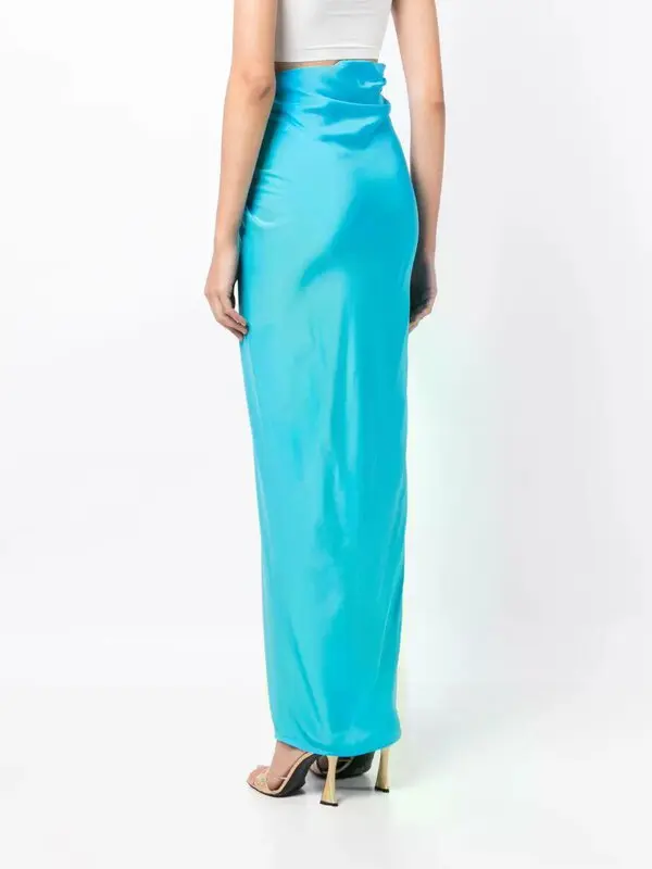 Gauge81 Draped Silk Maxi Skirt