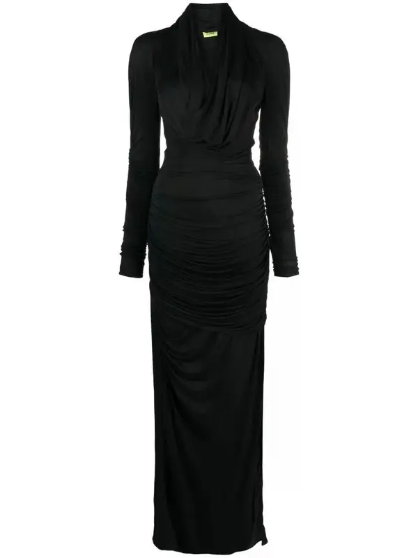 Gauge81 Elos Draped Maxi Dress