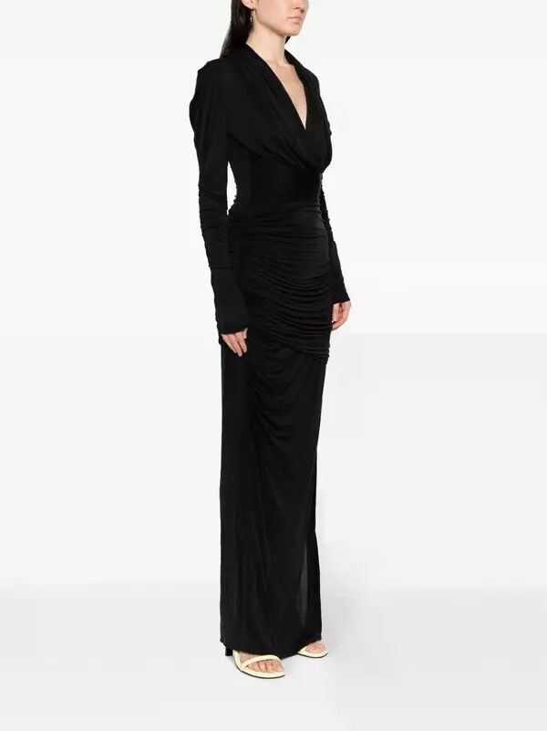 Gauge81 Elos Draped Maxi Dress