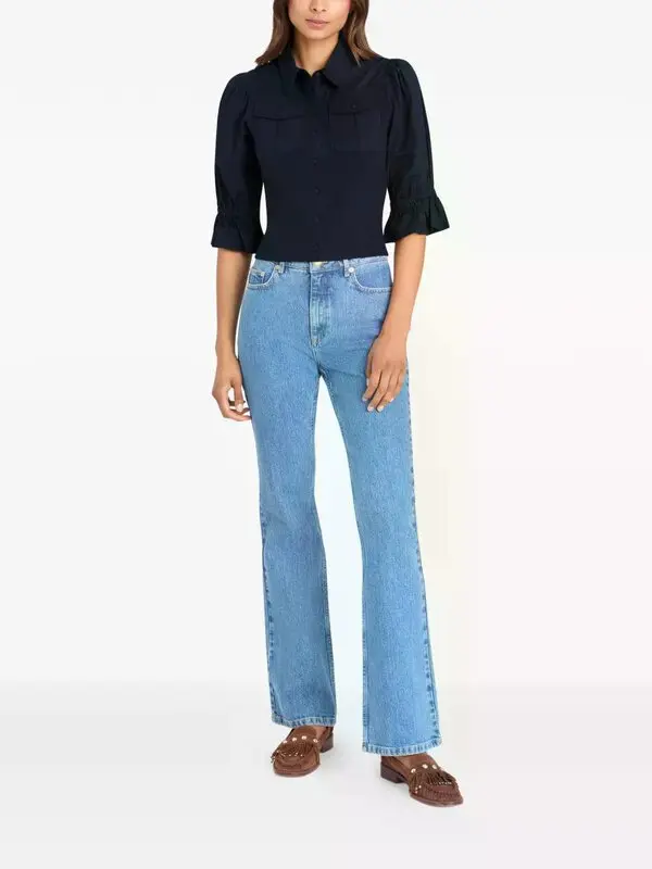 Cinq À Sept Lyric Ruffled Cuff Shirt