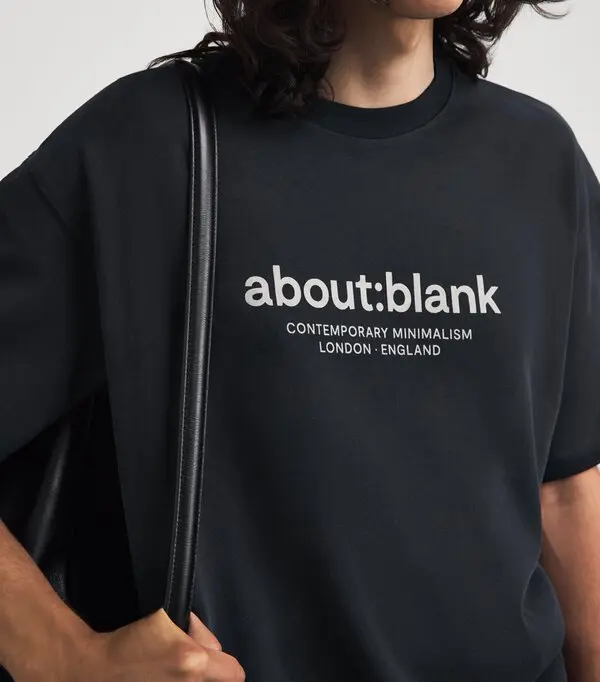 ABOUT:BLANK Cotton Logo Garcon T-shirt - Black