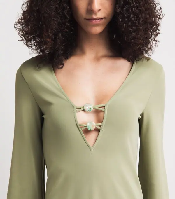 ERES Jersey Beaded Fabuleuse Mini Dress