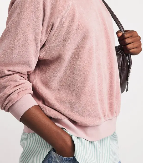 Suzie Kondi Cotton-blend Velour Sweatshirt