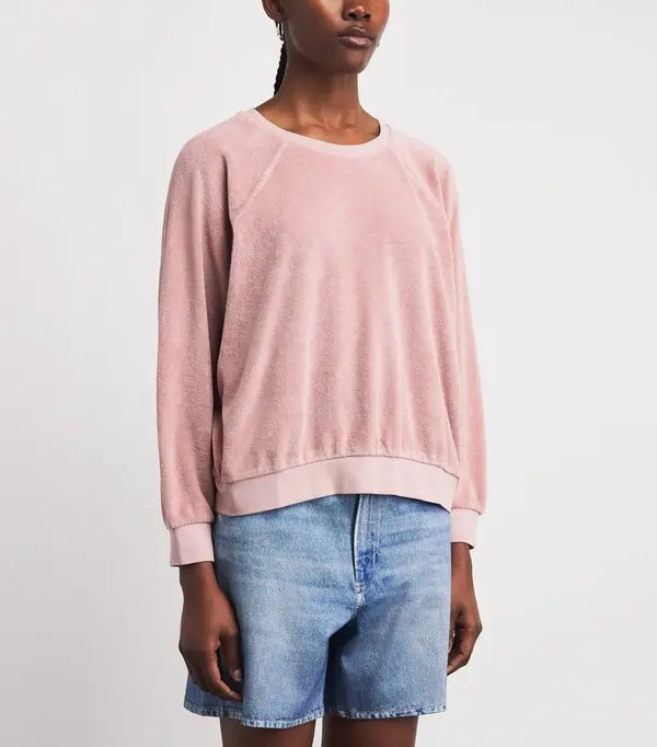 Suzie Kondi Cotton-blend Velour Sweatshirt