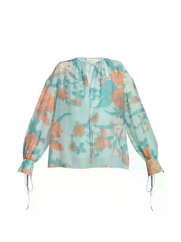 Erdem Floral Print Blouse - Blue