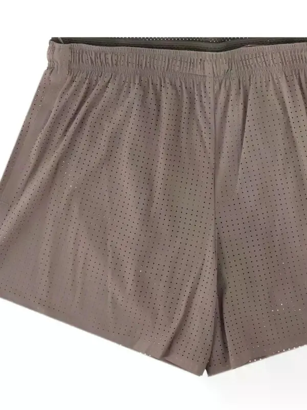 Satisfy Space-o 5 Perforated Running Shorts - Neutrals