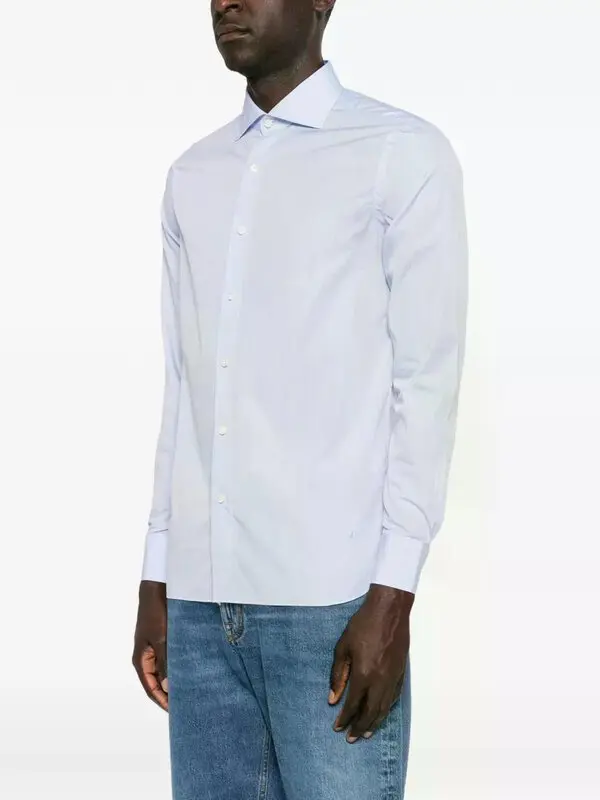 TRUZZI Spread-collar Button-up Shirt