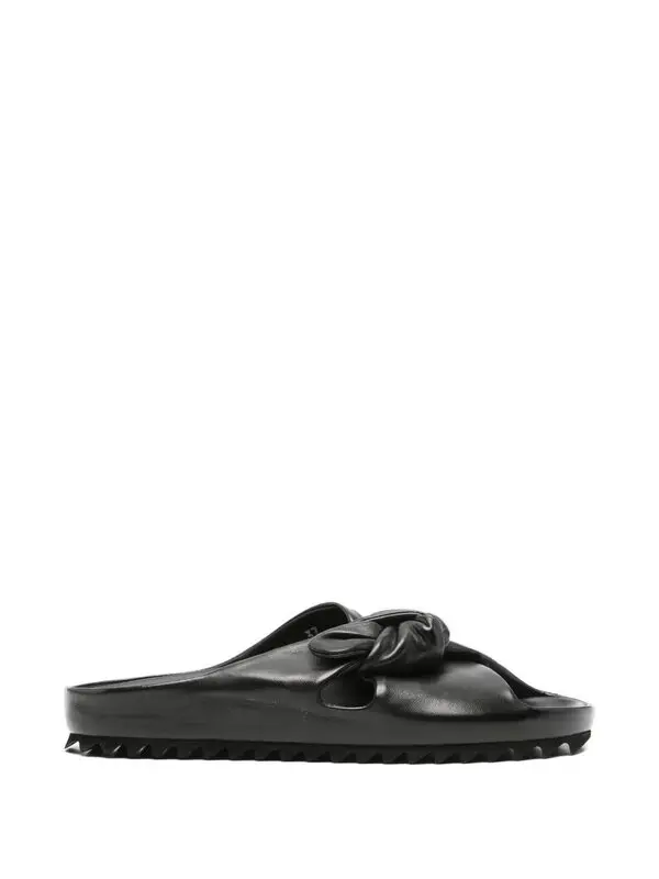 Officine Creative Pelagie Knotted Leather Mules