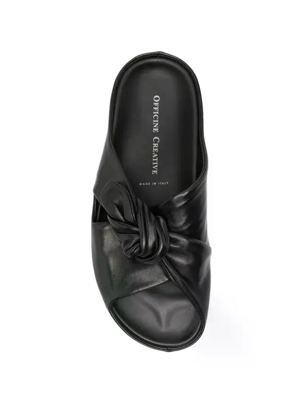 Officine Creative Pelagie Knotted Leather Mules