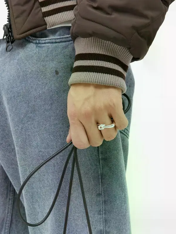 MILKO BOYAROV Worm Chain Ring - Silver