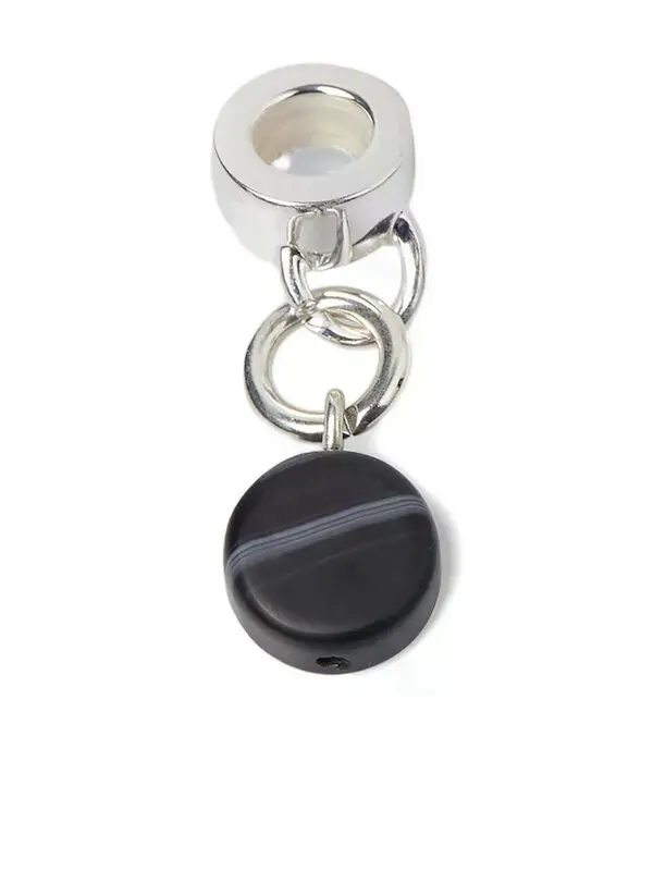 RATHEL & WOLF Agate Charm Drop Earring - Silver