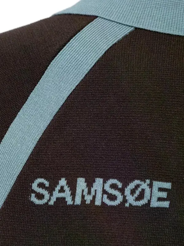 Samsøe Samsøe Sasimona Raglan-sleeve Polo Shirt