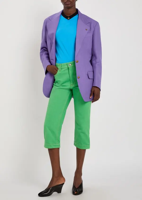 Versace Wool And Linen-blend Blazer
