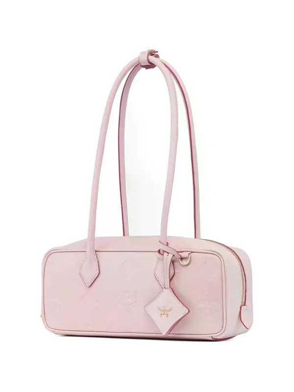 Mcm Aren Maxi Monogram Leather Shoulder Bag