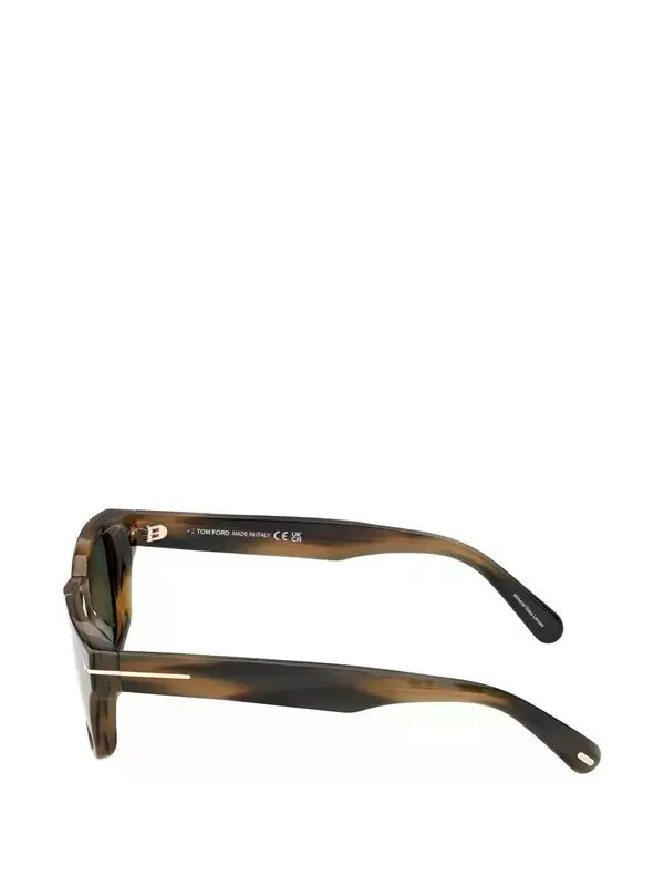 TOM FORD T-hinge Rectangle-frame Sunglasses