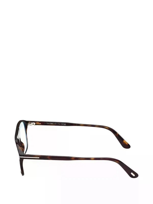 TOM FORD Tortoiseshell-effect Pilot Eyeglasses