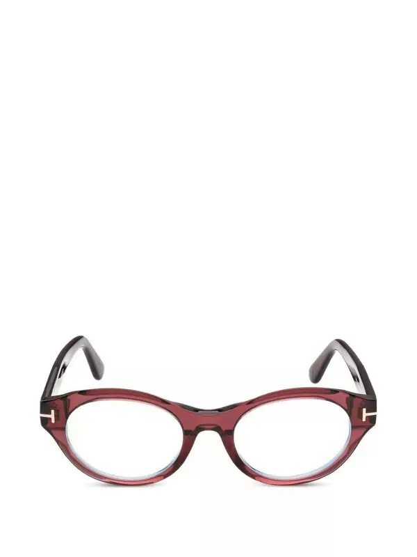 TOM FORD T-logo Cat-eye Glasses - Red