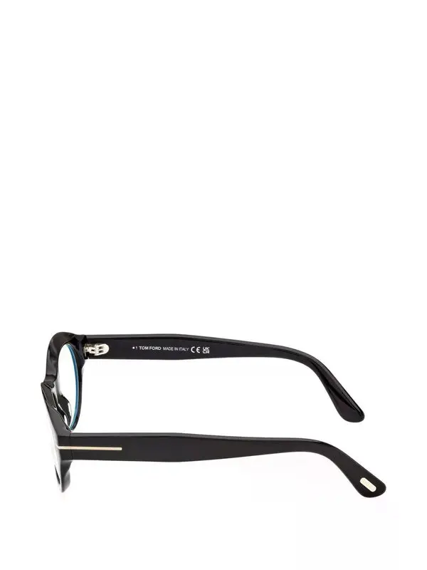 TOM FORD T-logo Round-frame Glasses