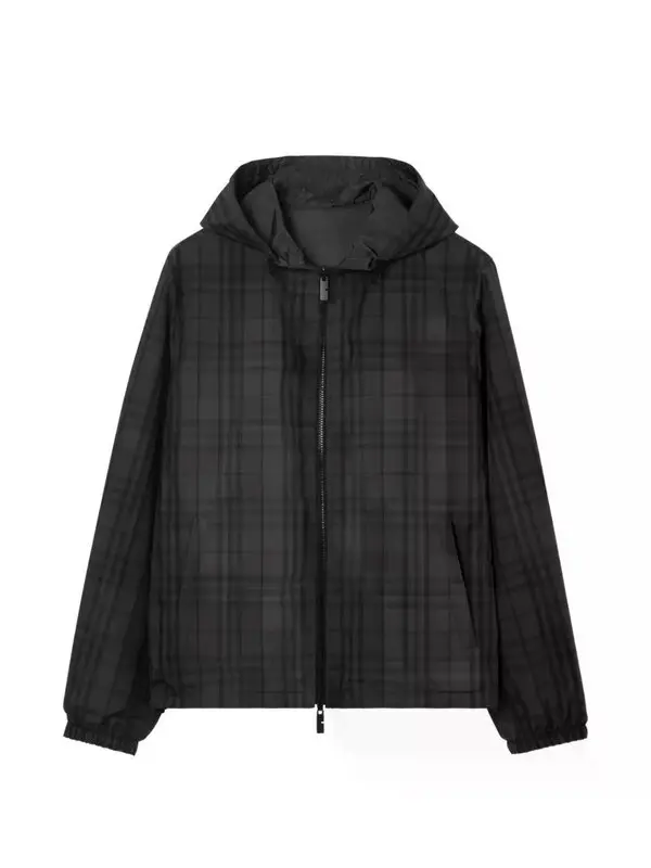 Burberry Reversible Check Hooded Jacket