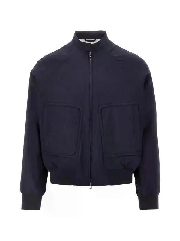 Emporio Armani Wool Zip-up Jacket