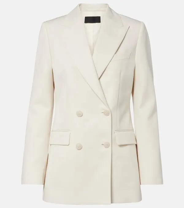 NILI LOTAN Double-breasted Virgin Wool Blazer