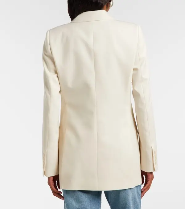 NILI LOTAN Double-breasted Virgin Wool Blazer