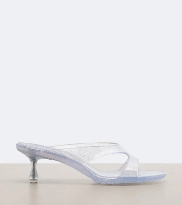 JIMMY CHOO Glitter Tpu Mules