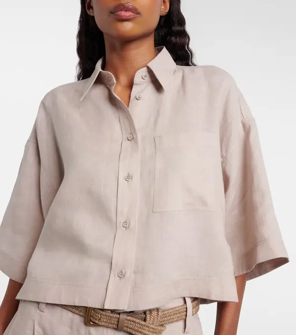 Brunello Cucinelli Oversized Linen Shirt