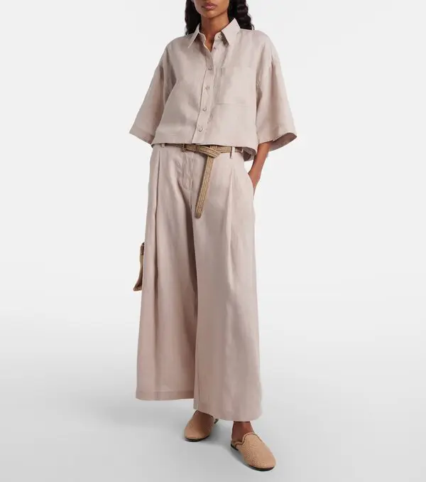 Brunello Cucinelli Oversized Linen Shirt