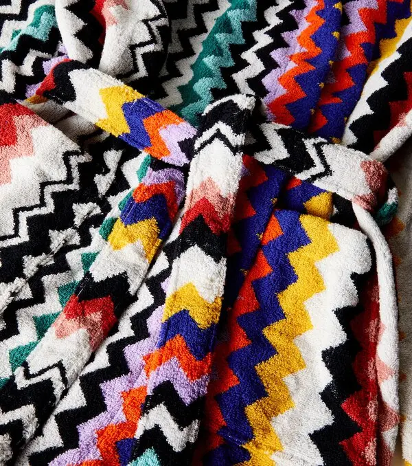 Missoni Best Zigzag Cotton Terry Bathrobe - Multicoloured