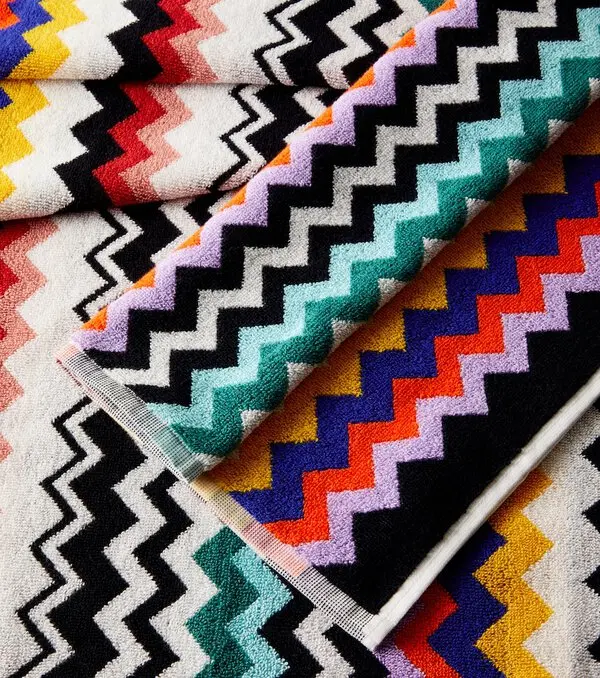 Missoni Best Set Of 2 Cotton Terry Towels - Multicoloured