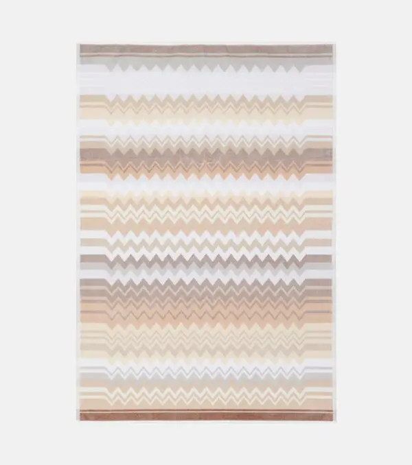 Missoni Giacomo Zigzag Cotton Terry Bath Mat - Beige