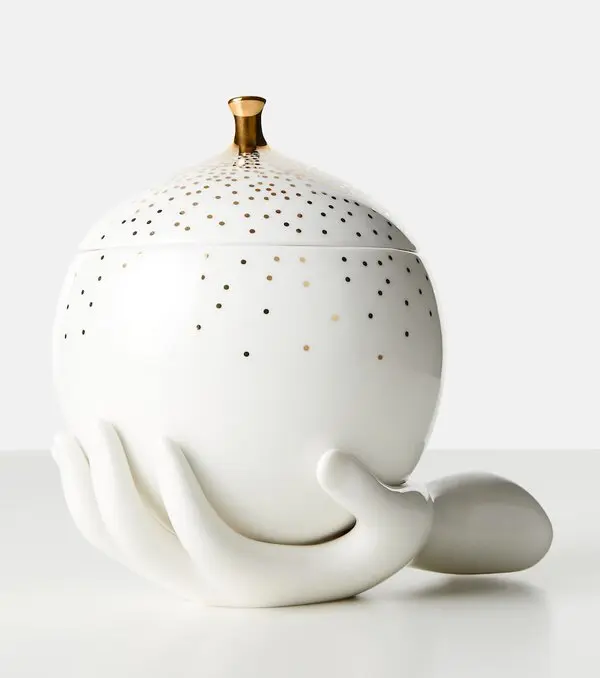 Jonathan Adler Gilded Eve Porcelain Container