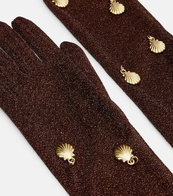 Oseree Lumiere Embellished Gloves