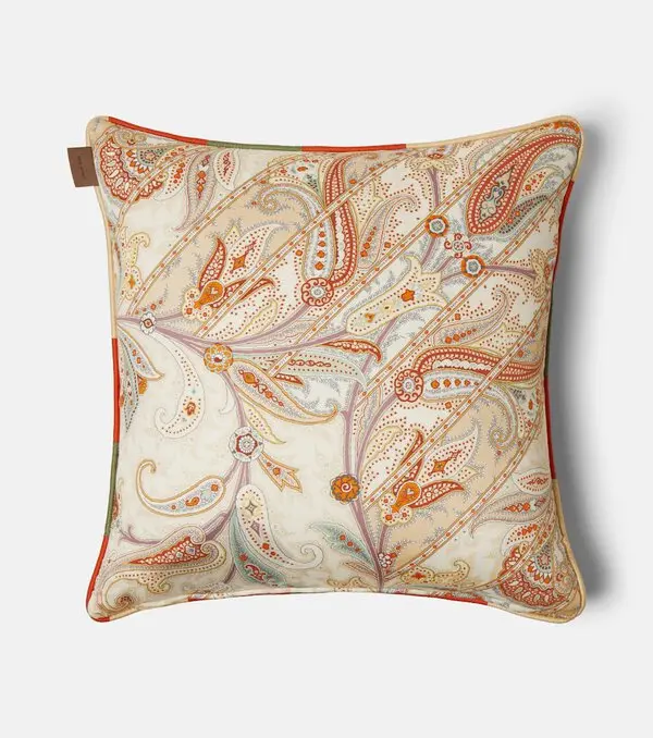 Etro Paisley Cotton Cushion