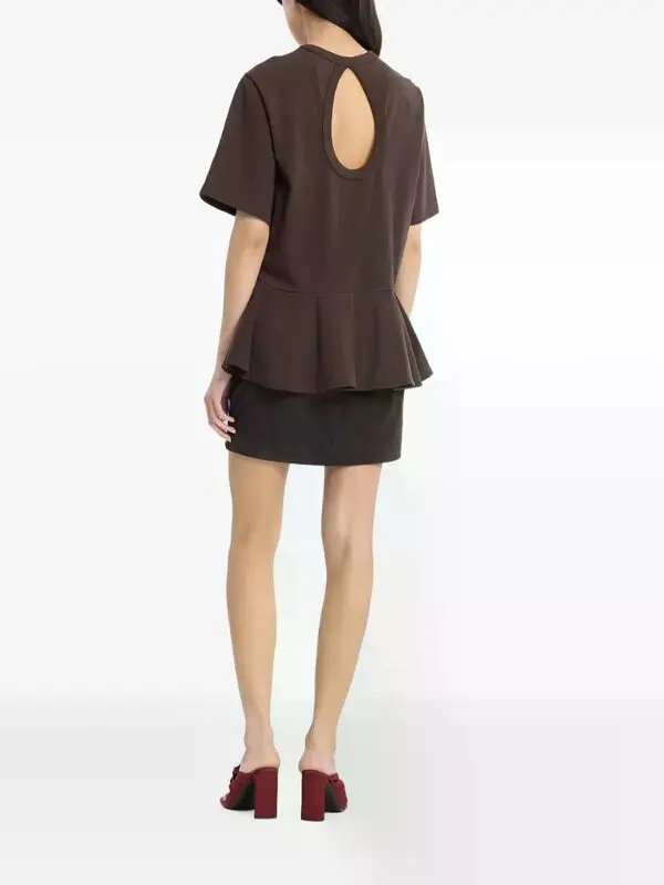 ROTATE BY BIRGER CHRISTENSEN Peplum T-shirt