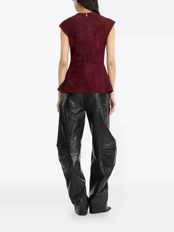 ROTATE BY BIRGER CHRISTENSEN Floral Peplum Hem Top