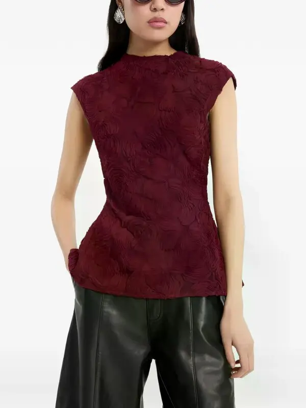 ROTATE BY BIRGER CHRISTENSEN Floral Peplum Hem Top