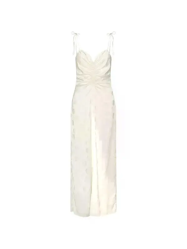 ROTATE BY BIRGER CHRISTENSEN Drapy Slip Maxi Dress - Neutrals