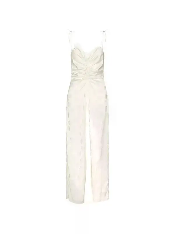 ROTATE BY BIRGER CHRISTENSEN Drapy Slip Maxi Dress - Neutrals