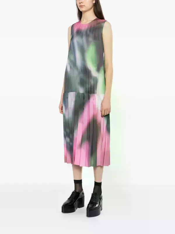 JNBY Graphic-print Pleated Dress