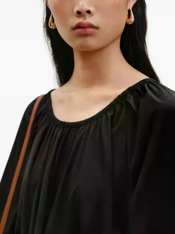 LESS Gathered Detail Elasticated Collar Dress
