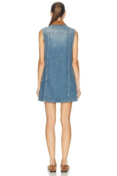 Versace Denim Mini Dress - Medium Blue