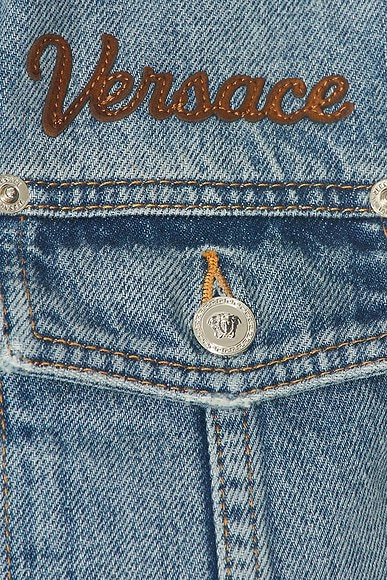 Versace Denim Mini Dress - Medium Blue