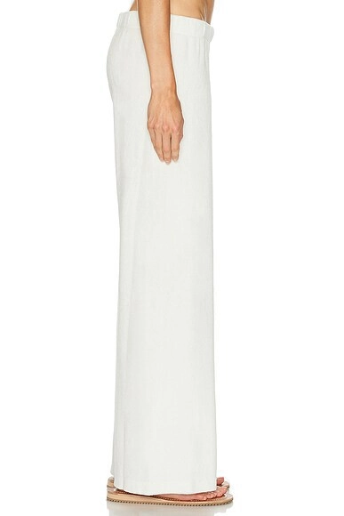 Suzie Kondi Lito Low Rise Terry Flare Pant - Ivory