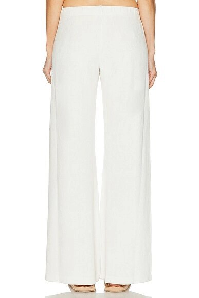Suzie Kondi Lito Low Rise Terry Flare Pant - Ivory