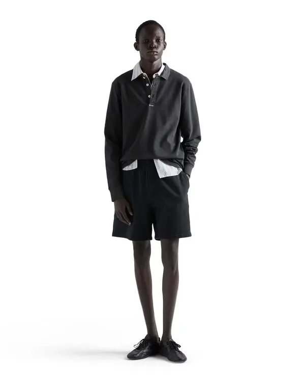 Prada Long-sleeved Cotton Polo Shirt