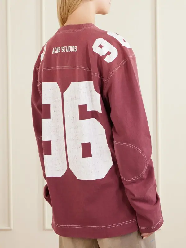 Acne Studios Printed Cotton-jersey Sweater
