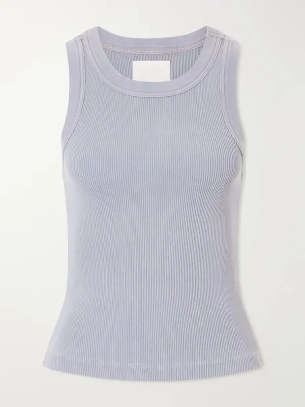 Citizens Of Humanity Isabel Ribbed Jersey Tank - Gray