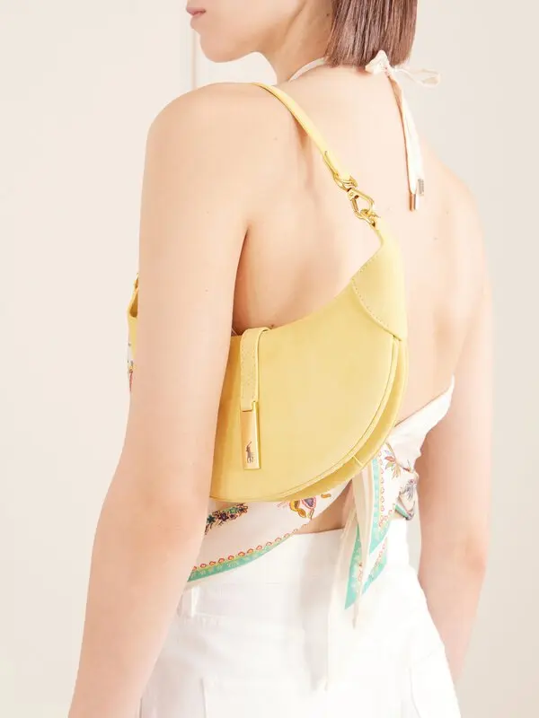 Polo Ralph Lauren Polo Id Mini Suede Shoulder Bag - Yellow